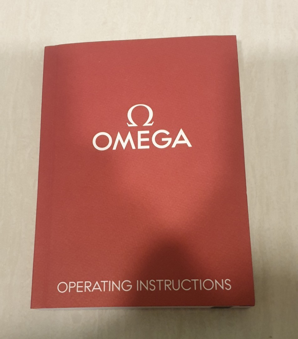 Omega Operating Instructions Booklet, Luxury, Watches on Carousell