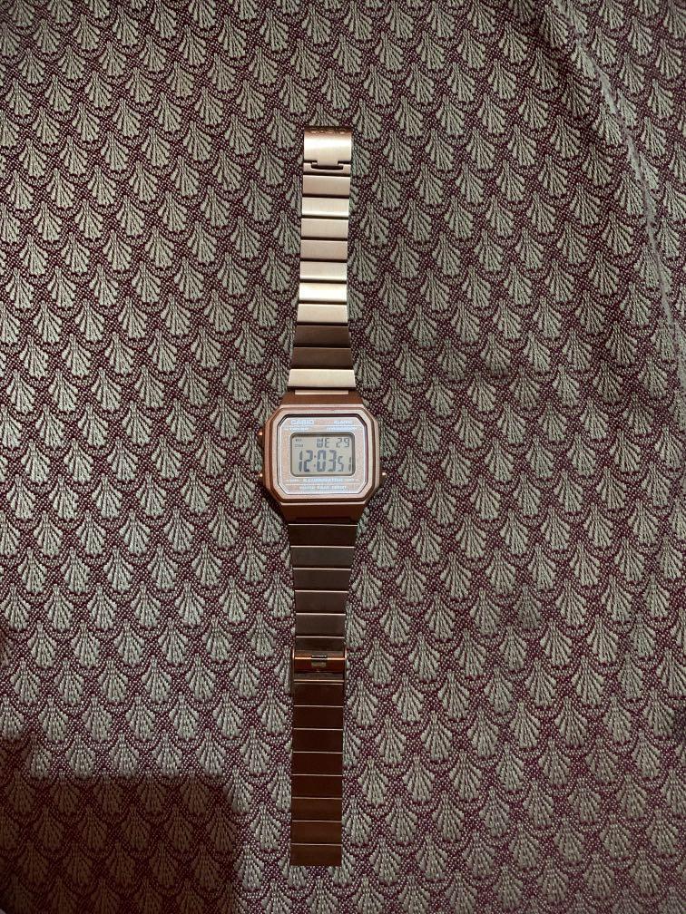 Original Casio watch B650 rosegold digital watch, Women's Fashion ...