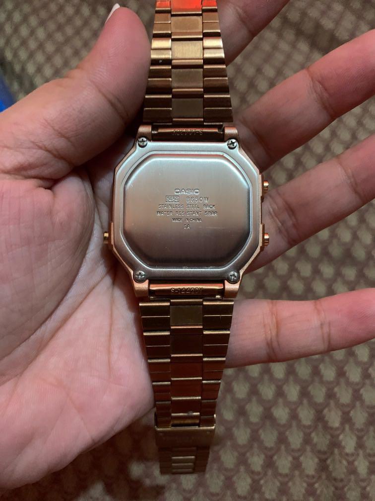 Original Casio watch B650 rosegold digital watch, Women's Fashion ...