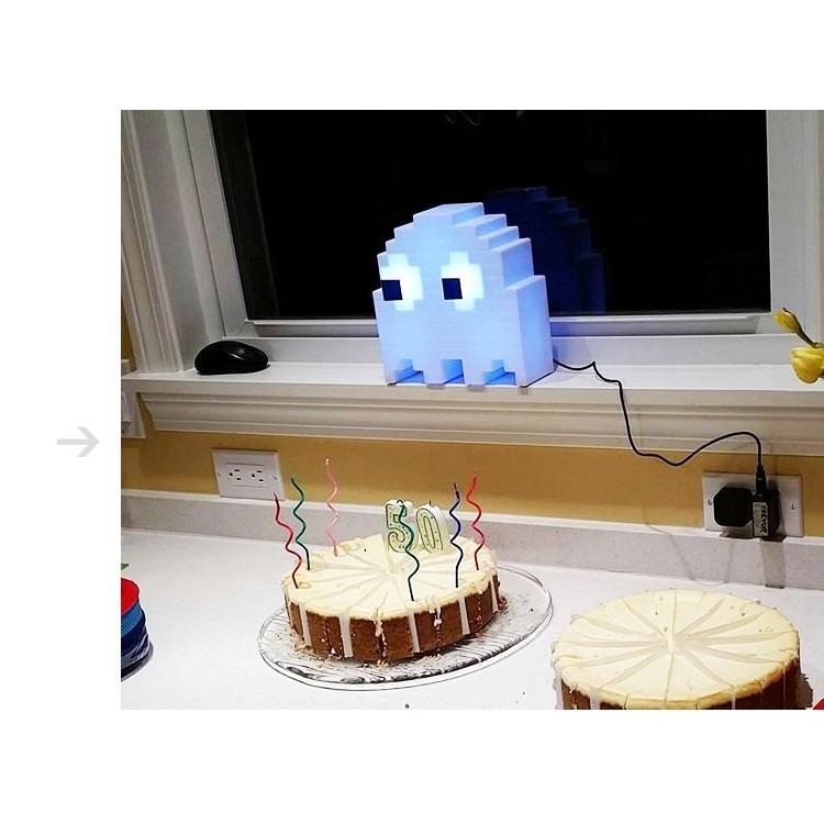 Pacman 8 Bit Pixel Pac Man Ghost Light Pacman Flashing LED Box Lights ...