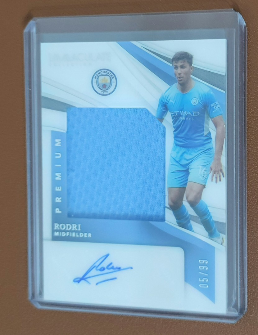 Panini Soccer Rodri Immaculate Auto /99, Hobbies & Toys, Toys & Games ...