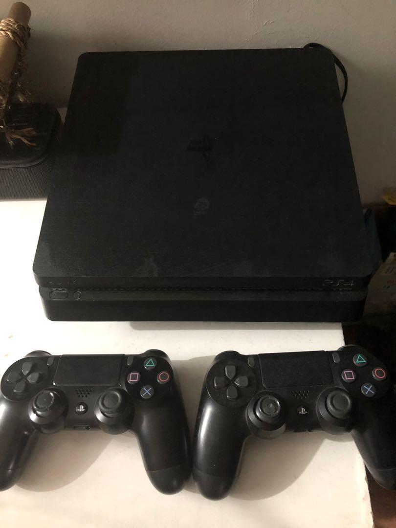PS4 slim with 2 controller, Video Gaming, Video Game Consoles ...