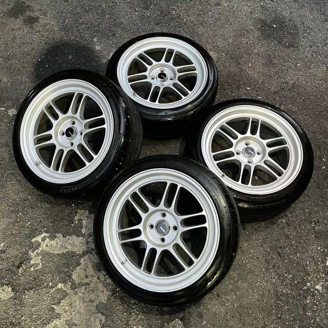 RPF1 17 inch sport rim Vios tyre 70%, Auto Accessories on Carousell