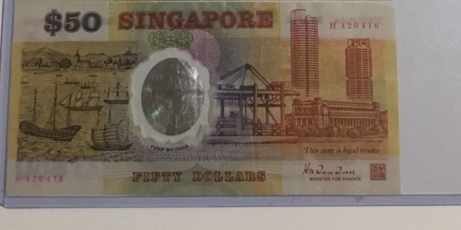 Singapore $50 Polymer Currency Notes, Hobbies & Toys, Memorabilia ...