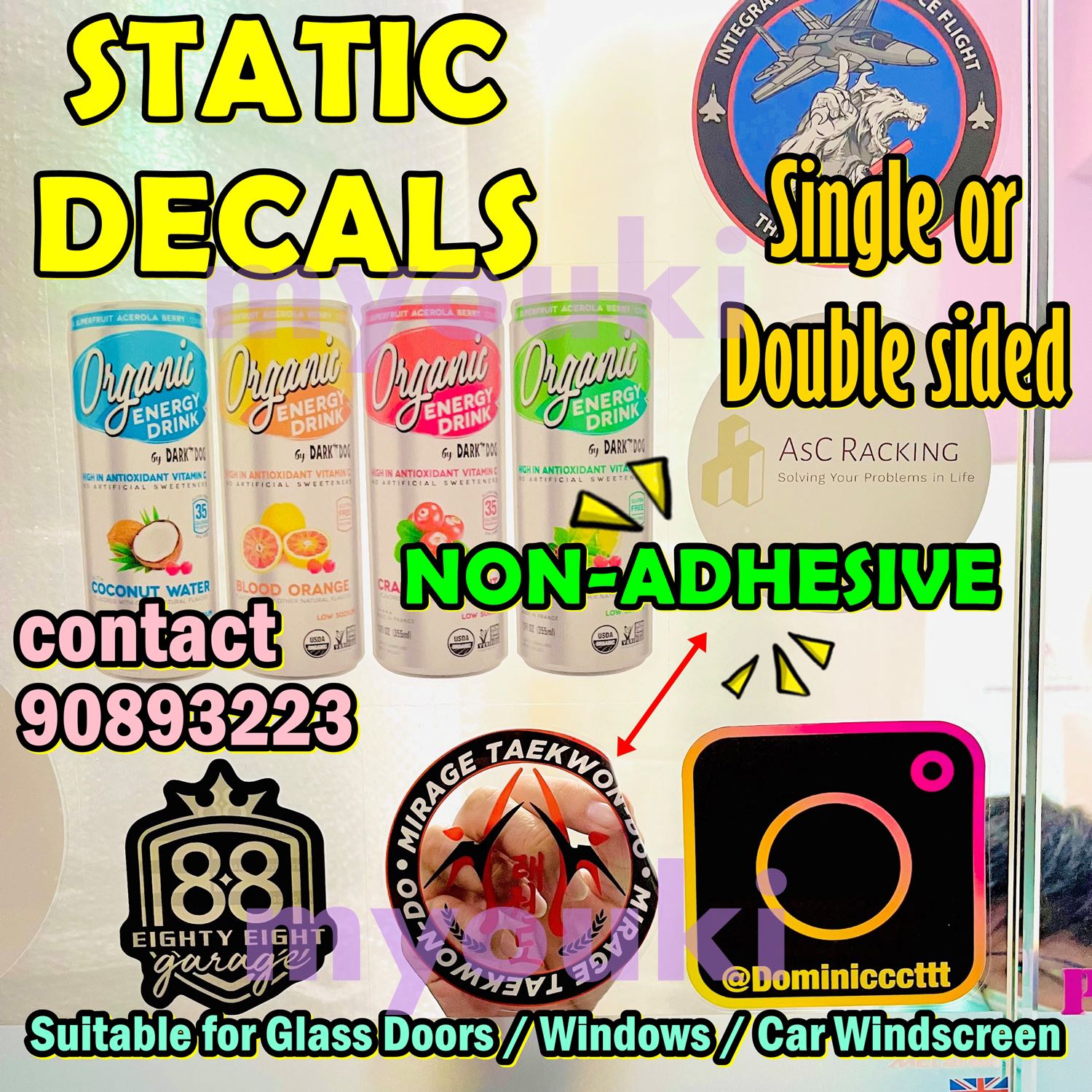 STATIC DECAL, Hobbies & Toys, Stationery & Craft, Art & Prints on Carousell
