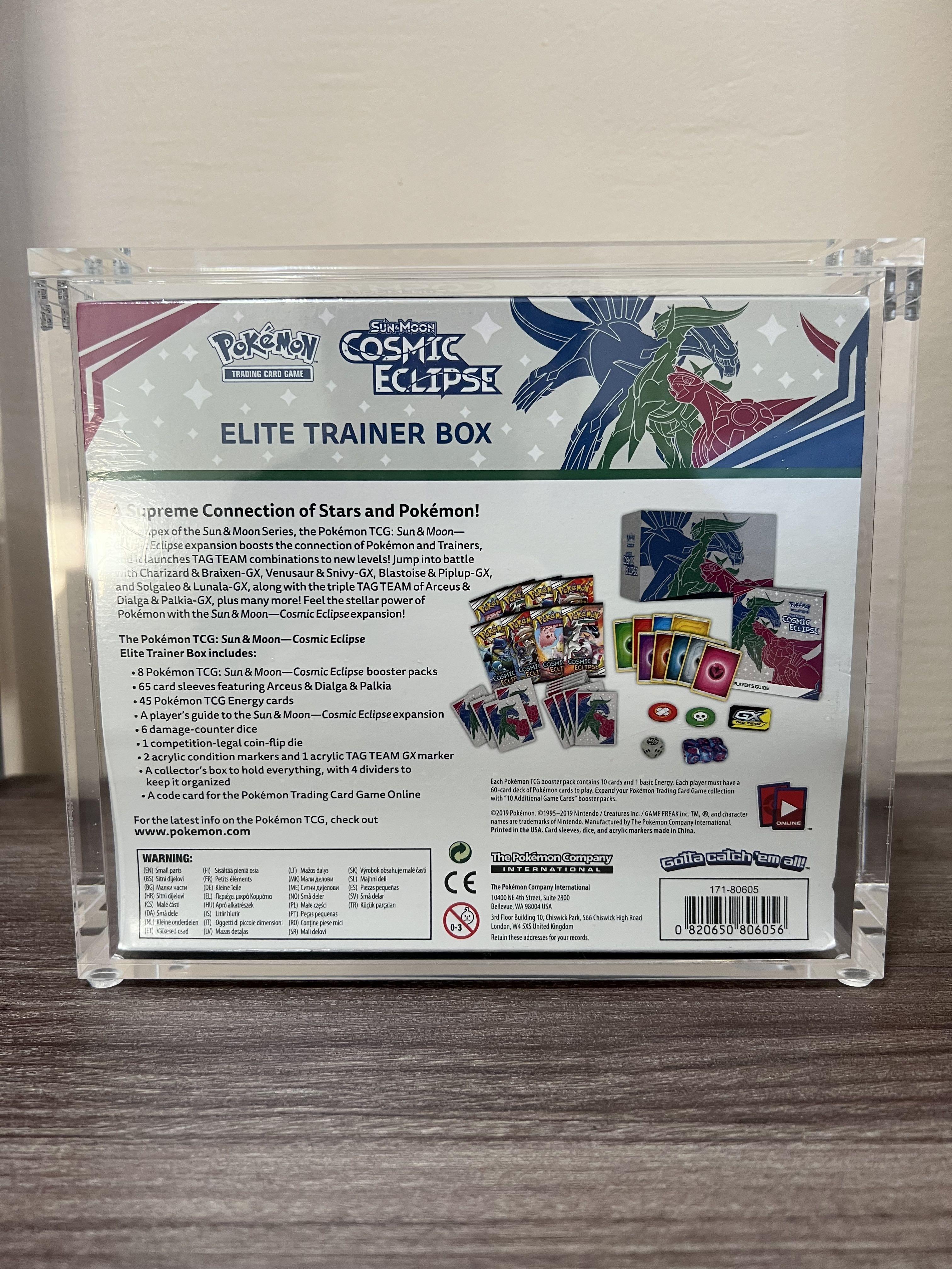 Sun & Moon Cosmic Eclipse Elite Trainer Box - Pokémon TCG Sealed ETB ...