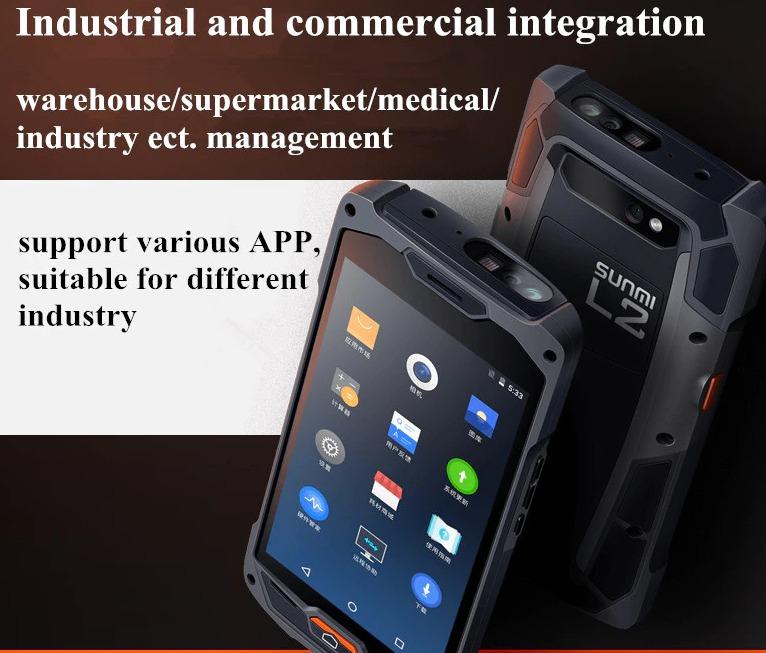 SUNMI L2 PDA Handheld Terminal Data Collector 2D Code QR Code Barcode Infared Scanner with ...