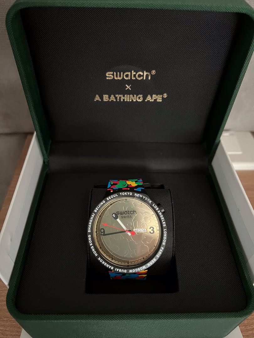 Swatch x Bape, Luxury, Watches on Carousell