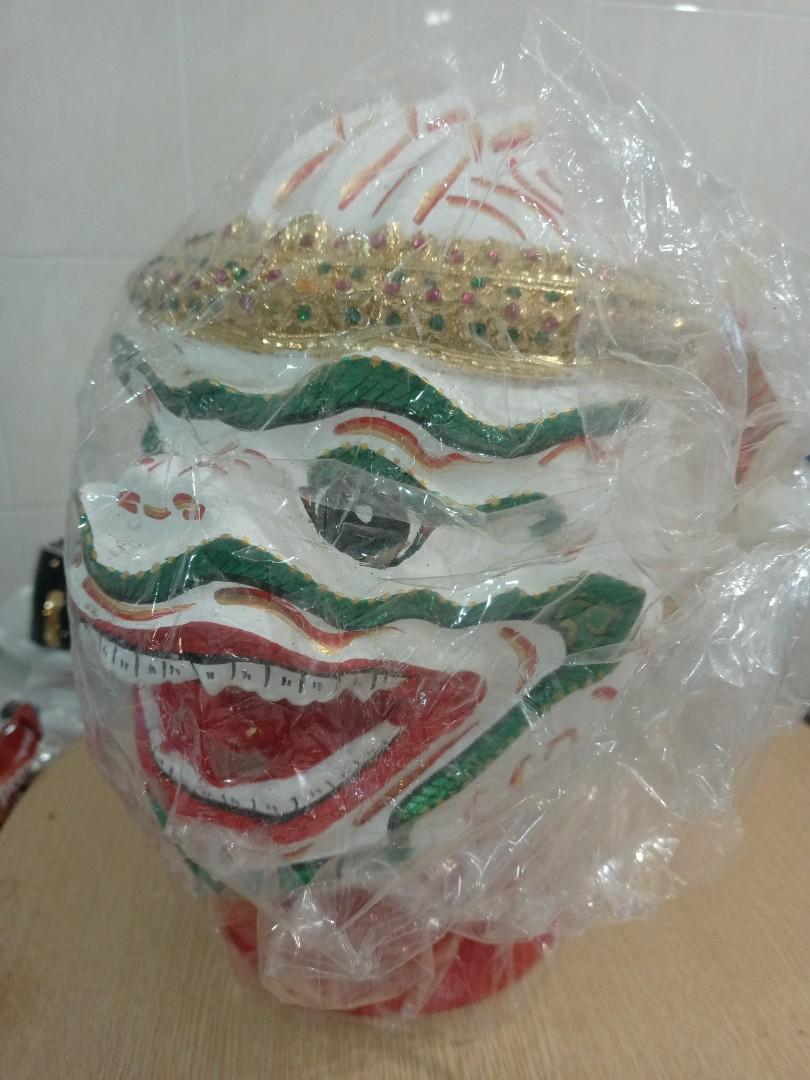 Thai Full Size Hanuman Mask / helmet / krop sian / amulet, Hobbies ...