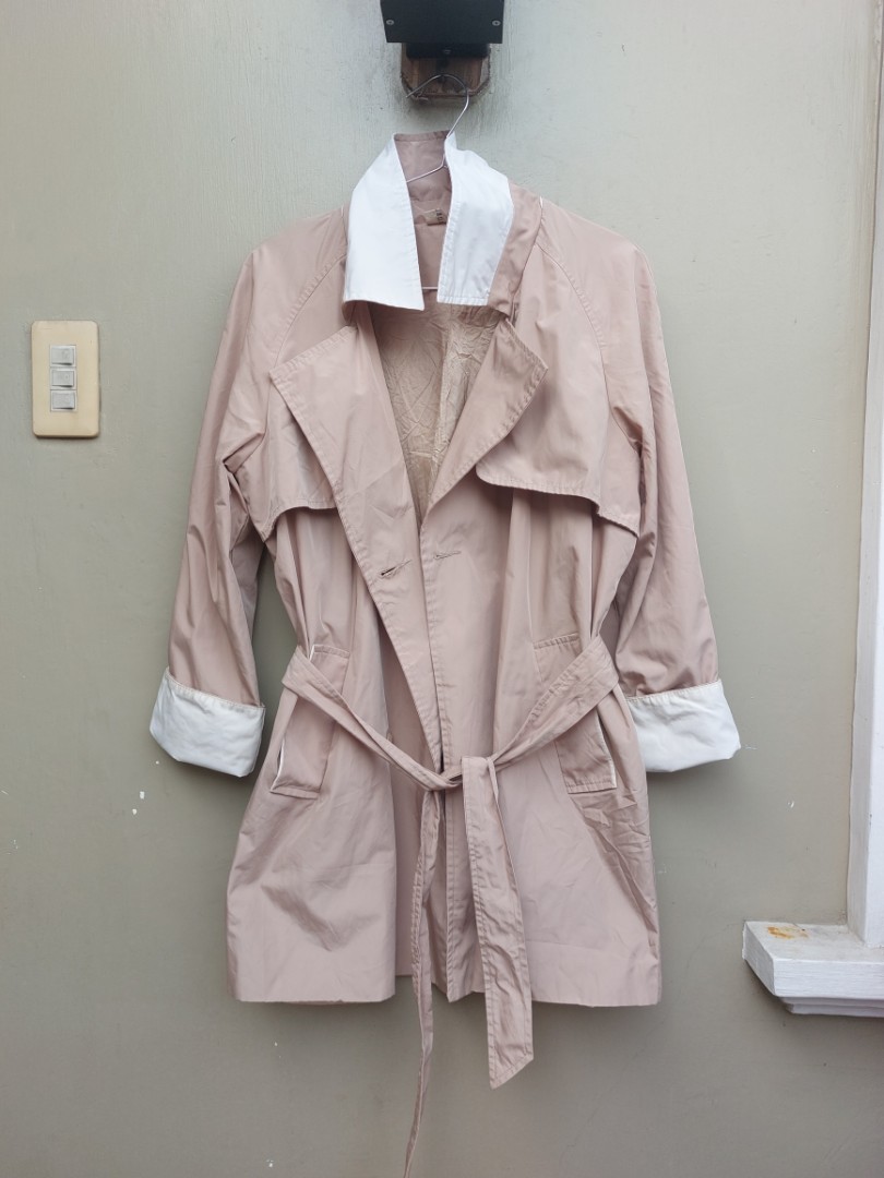 TRENCHCOAT BLAZER TWO TONED, Women's Fashion, Coats, Jackets and Outerwear on Carousell