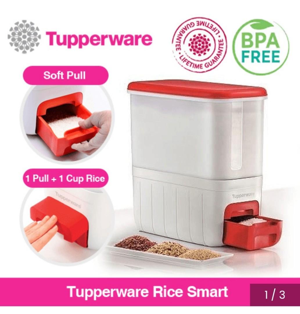Tupperware Rice Dispenser 10kg, Furniture & Home Living, Kitchenware ...