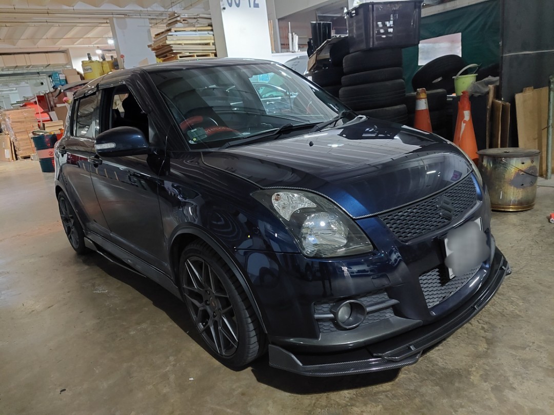 With installation, Suzuki Swift bodykit, suzuki Front lip, suzuki side ...