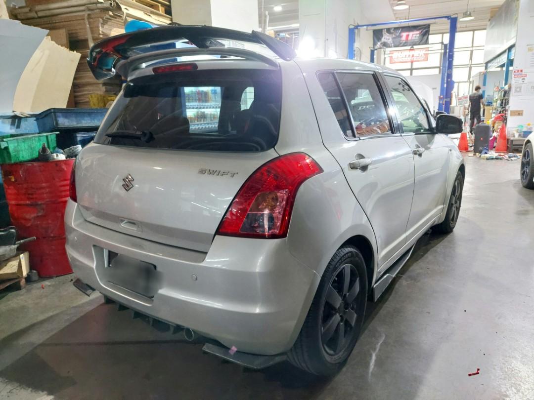 With installation, Suzuki Swift bodykit, suzuki Front lip, suzuki side ...