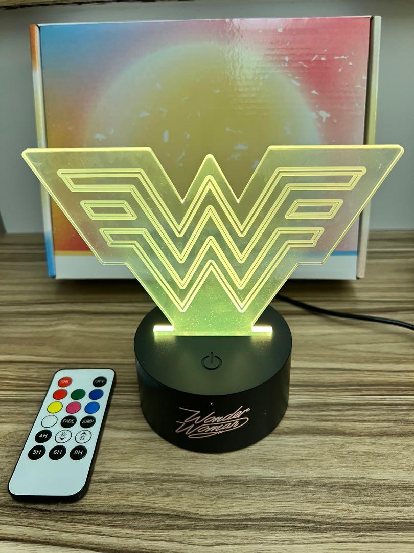 Wonder Woman LED Night Lamp, Furniture & Home Living, Lighting & Fans ...