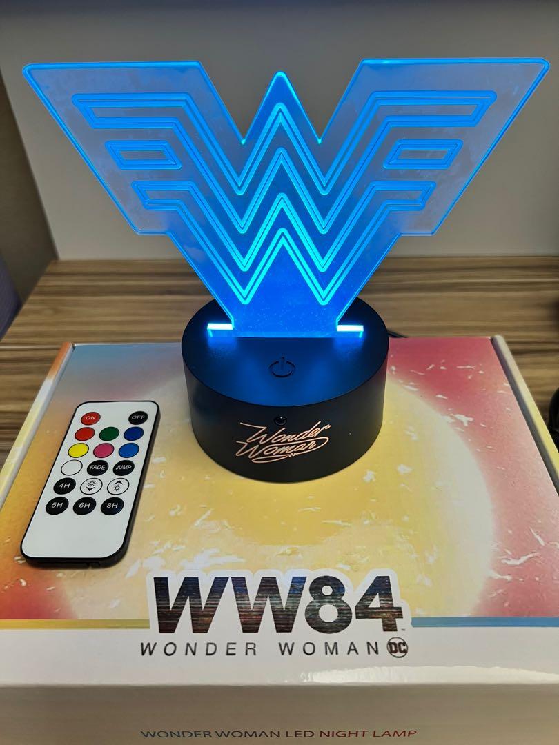 Wonder Woman LED Night Lamp, Furniture & Home Living, Lighting & Fans ...
