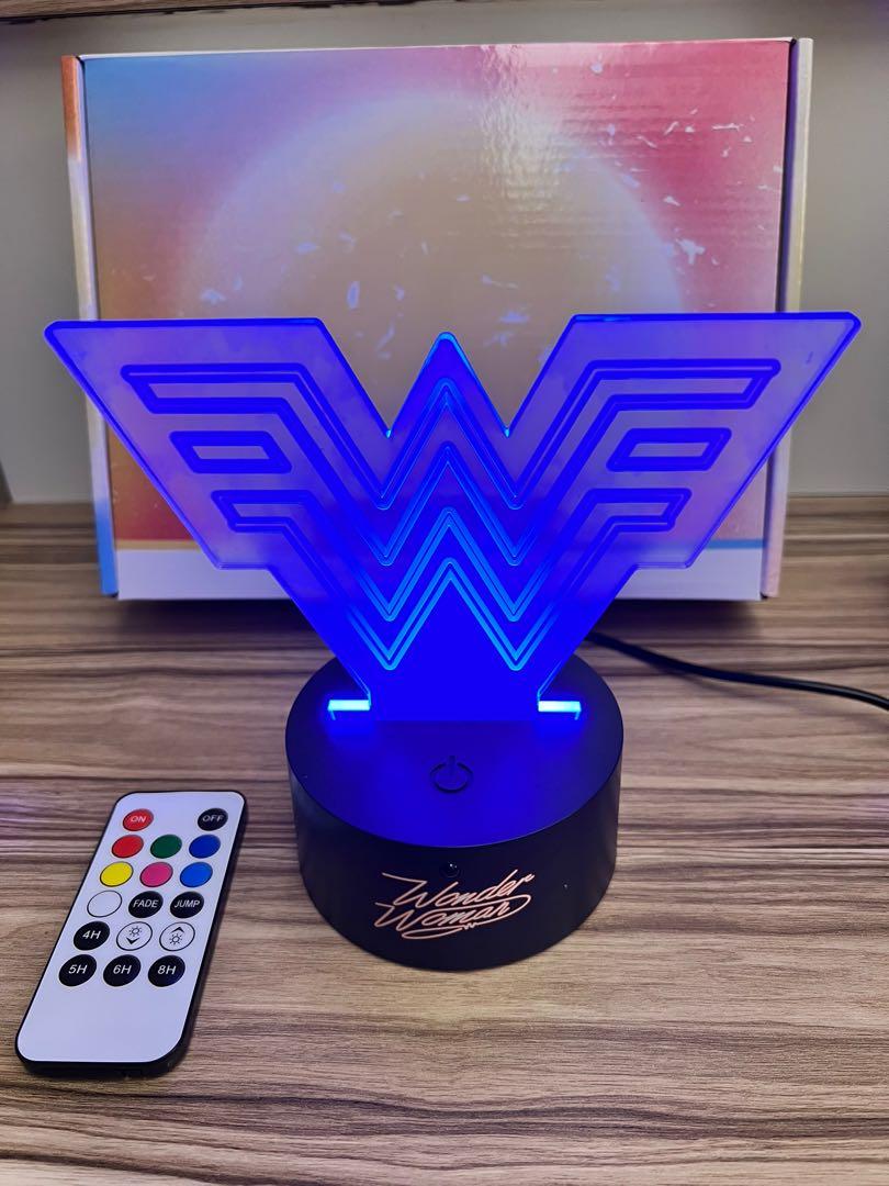 Wonder Woman LED Night Lamp, Furniture & Home Living, Lighting & Fans ...
