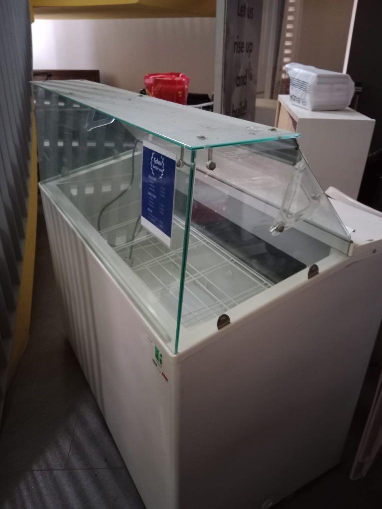WTS Second Hand Ice Cream Display Chiller, Furniture & Home Living ...