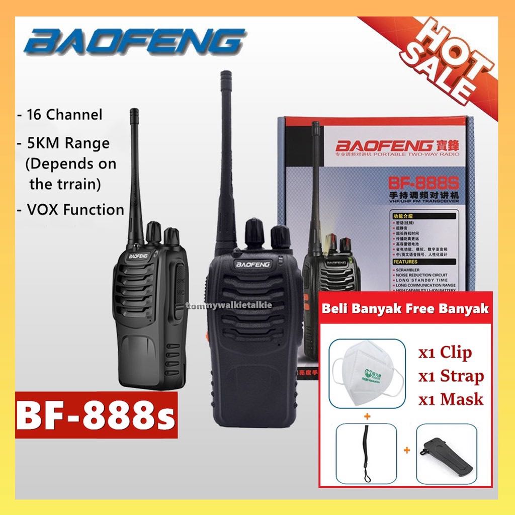 1 pair BaoFeng BF-888S Walkie Talkie 5KM Range Frequency Walkie Talkie, Mobile Phones & Gadgets ...