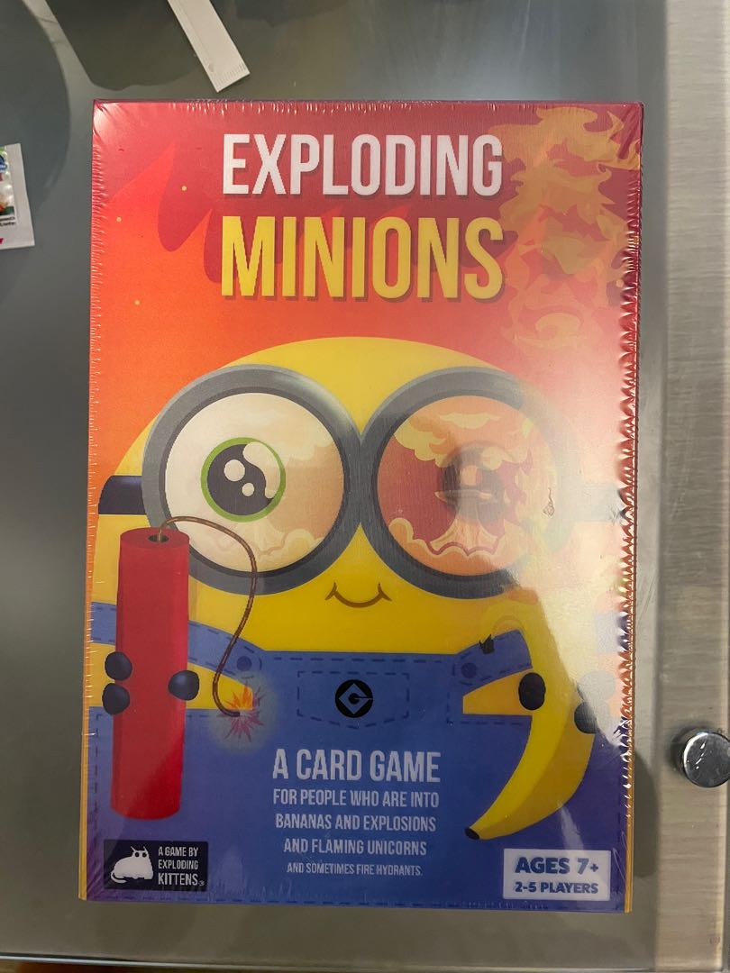 全新未拆包裝 exploding minions 爆炸小小兵 英文版 爆炸貓 桌遊 card game party game 派對遊戲 ...