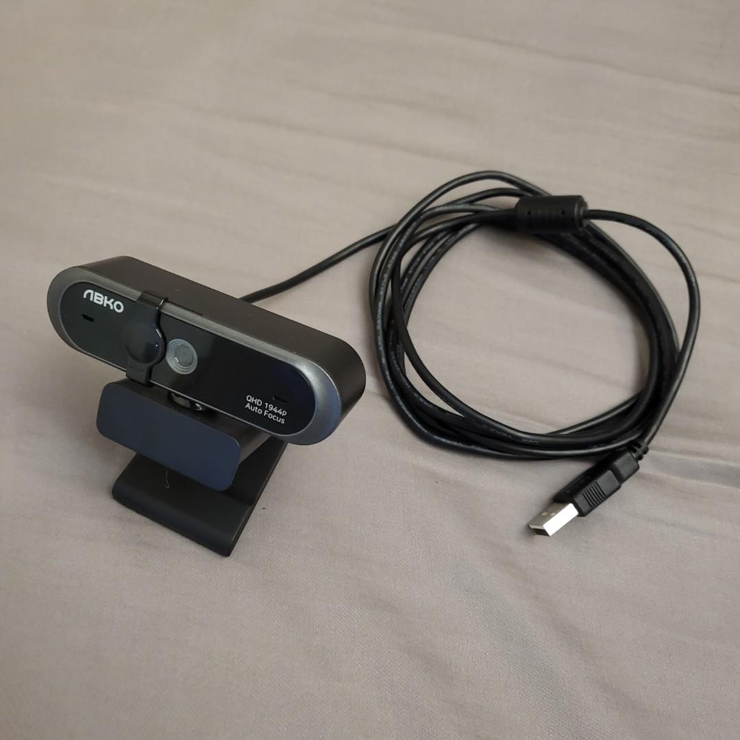 ABKO 1944p QHD USB Webcam APC930U (Black), Computers & Tech, Parts & Accessories, Webcams on ...