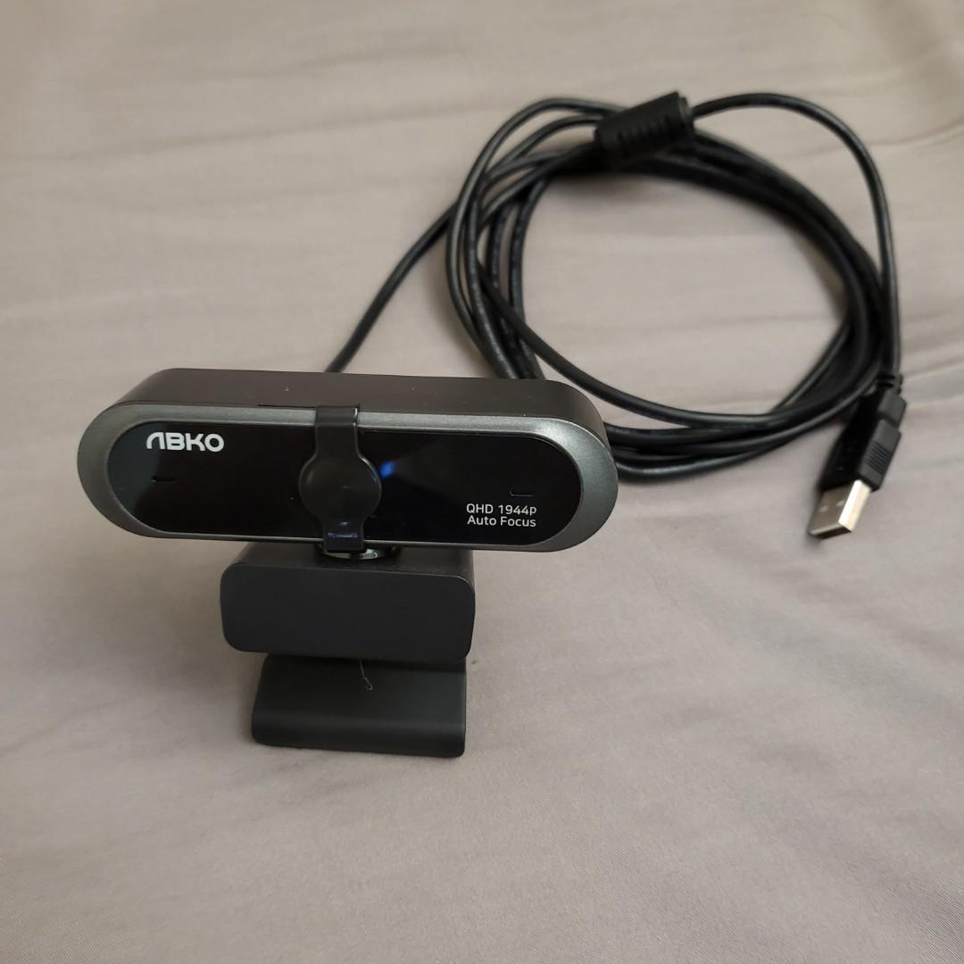 ABKO 1944p QHD USB Webcam APC930U (Black), Computers & Tech, Parts & Accessories, Webcams on ...