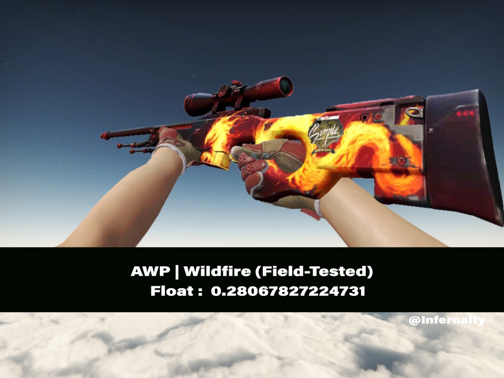 AWP Wildfire FT CSGO SKINS KNIVES, Video Gaming, Gaming Accessories, In ...