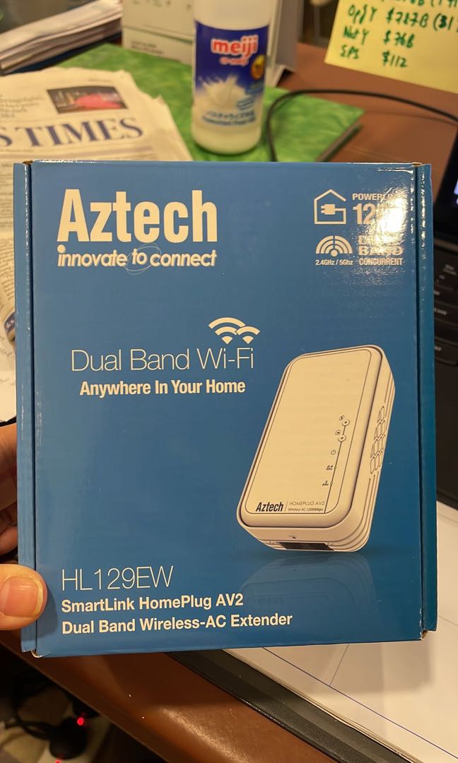 Aztech dual band wireless-AC extender, Computers & Tech, Office ...