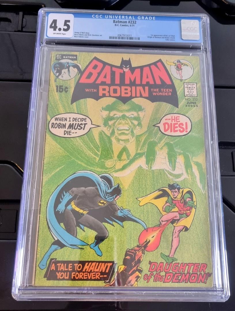 BATMAN #232 CGC GRADED 4.5, Hobbies & Toys, Books & Magazines, Comics ...