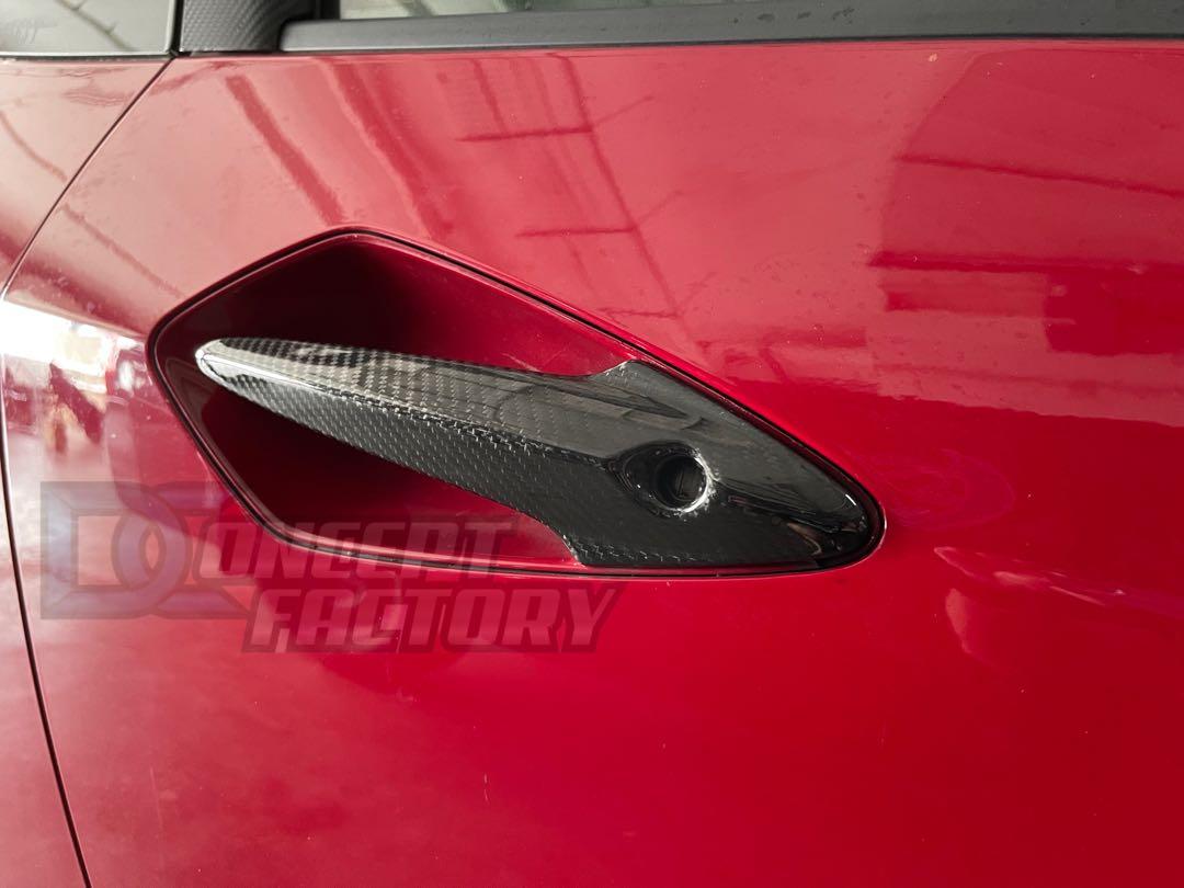 Carbon Fiber Door Handle Covers For Honda Civic Type R Euro (FN2R), Car ...