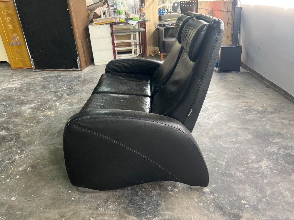 CELLINI 2 Seater Leather Recliner Sofa Black Colour /CELLINI 2 Tempat ...