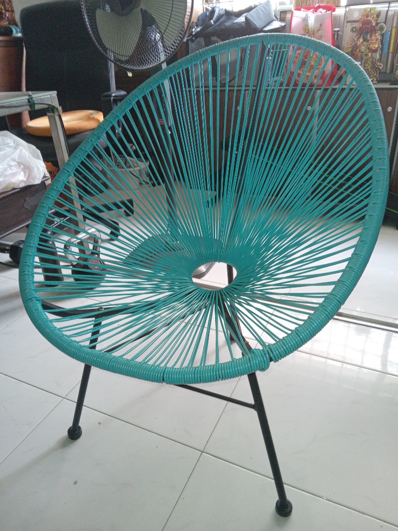 Classic handwoven retro string chair, Furniture & Home Living ...