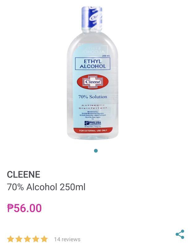 Cleene ethyl alcohol, Beauty & Personal Care, Sanitizers ...