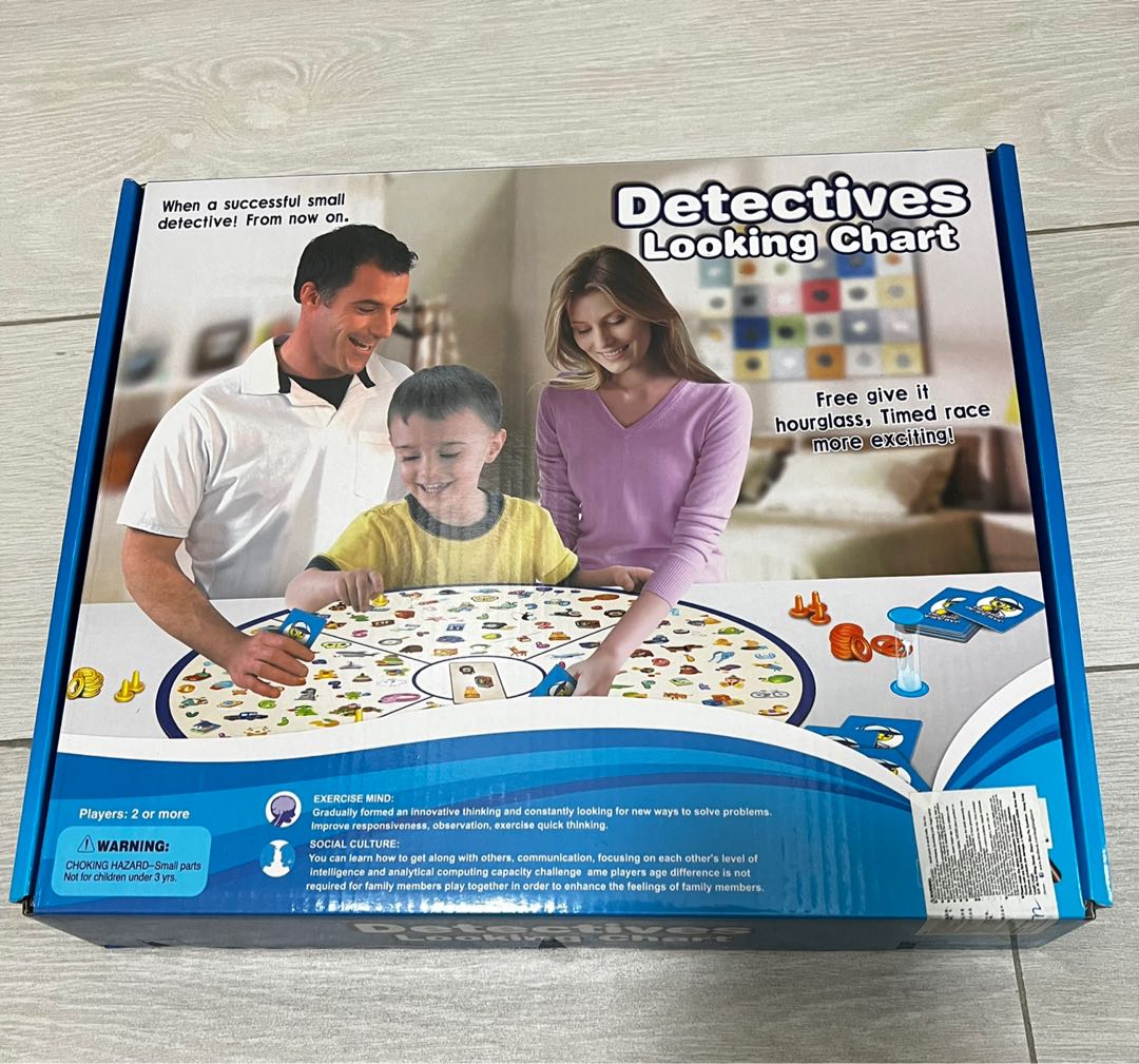 Detectives Looking Chart game, 興趣及遊戲, 玩具 & 遊戲類 - Carousell