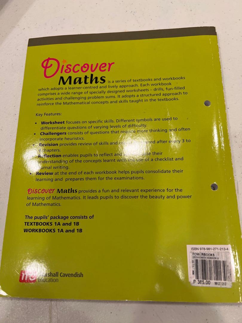 Discover Maths 1A Workbook, Hobbies & Toys, Books & Magazines ...