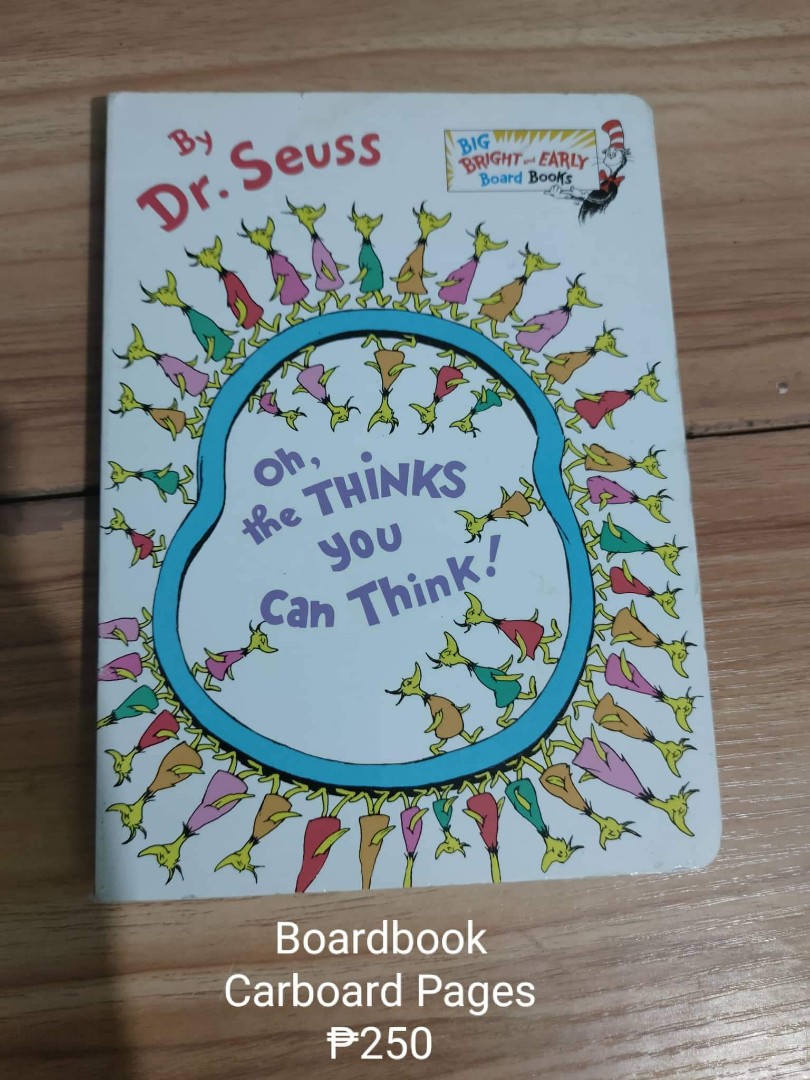 Dr Seuss Oh,the Thinks you can think! Boardbook, Hobbies & Toys, Books ...