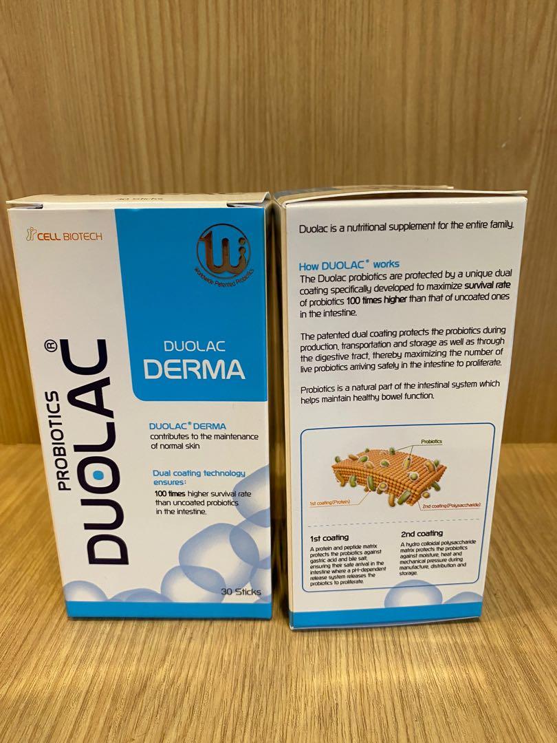 Duolac Derma (Probiotic for Skin/eczema), Health & Nutrition, Health ...