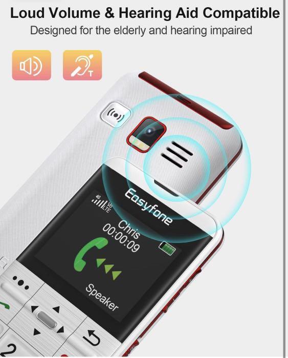 Easyfone Prime-A7 4G Unlocked Big Button Mobile Phone, A Simple Mobile ...