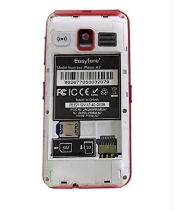 Easyfone Prime-A7 4G Unlocked Big Button Mobile Phone, A Simple Mobile ...