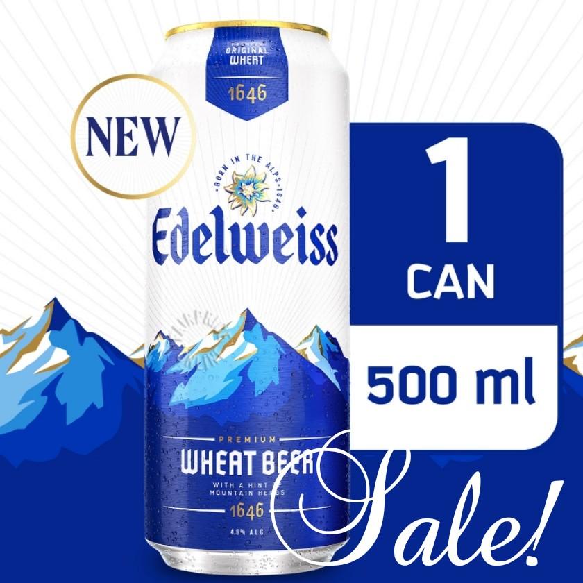 Edelweiss Wheat Beer 500ml, Food & Drinks, Alcoholic Beverages on Carousell