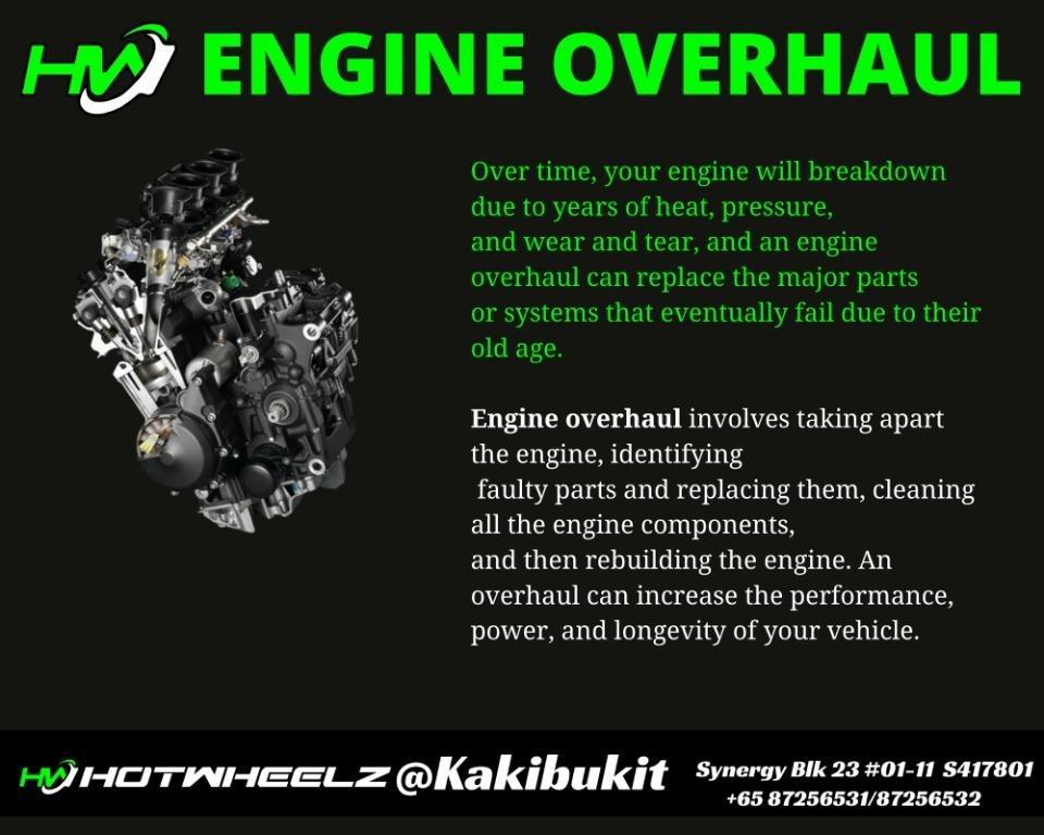 ENGINE WORKS-TOP OVERHAUL,FULL OVERHAUL, Motorcycles, Motorcycle ...
