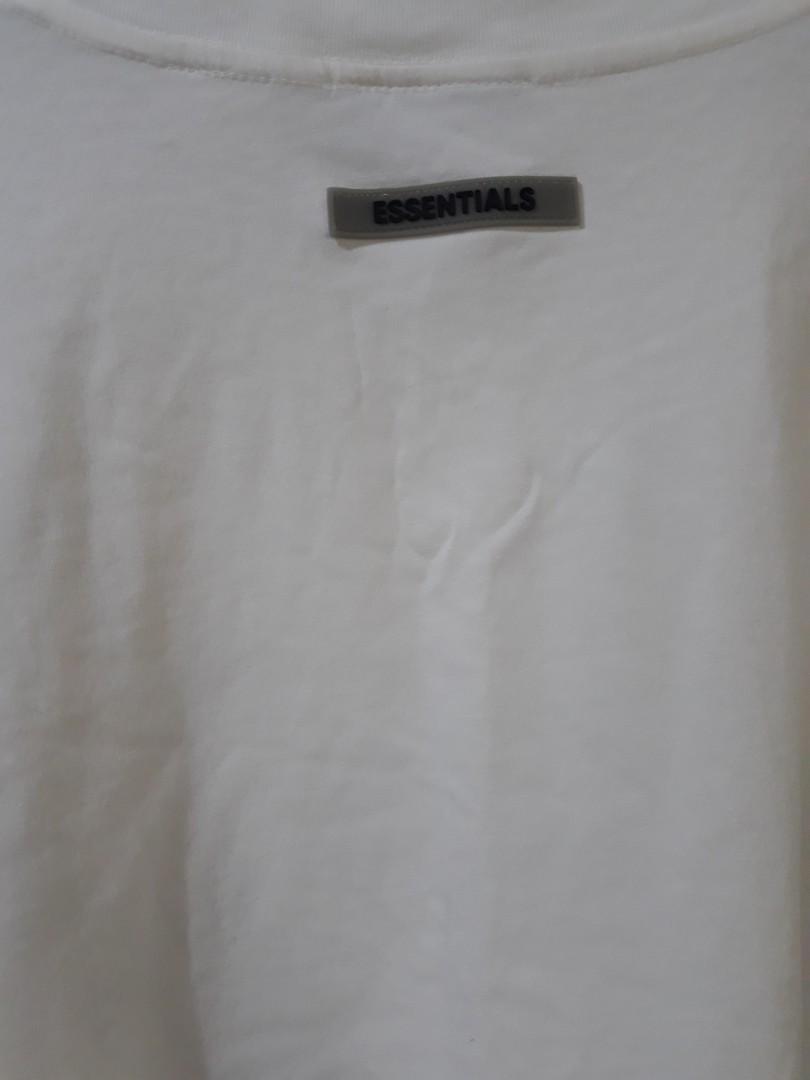 ESSENTIALS White T-shirt, Men's Fashion, Tops & Sets, Tshirts & Polo ...