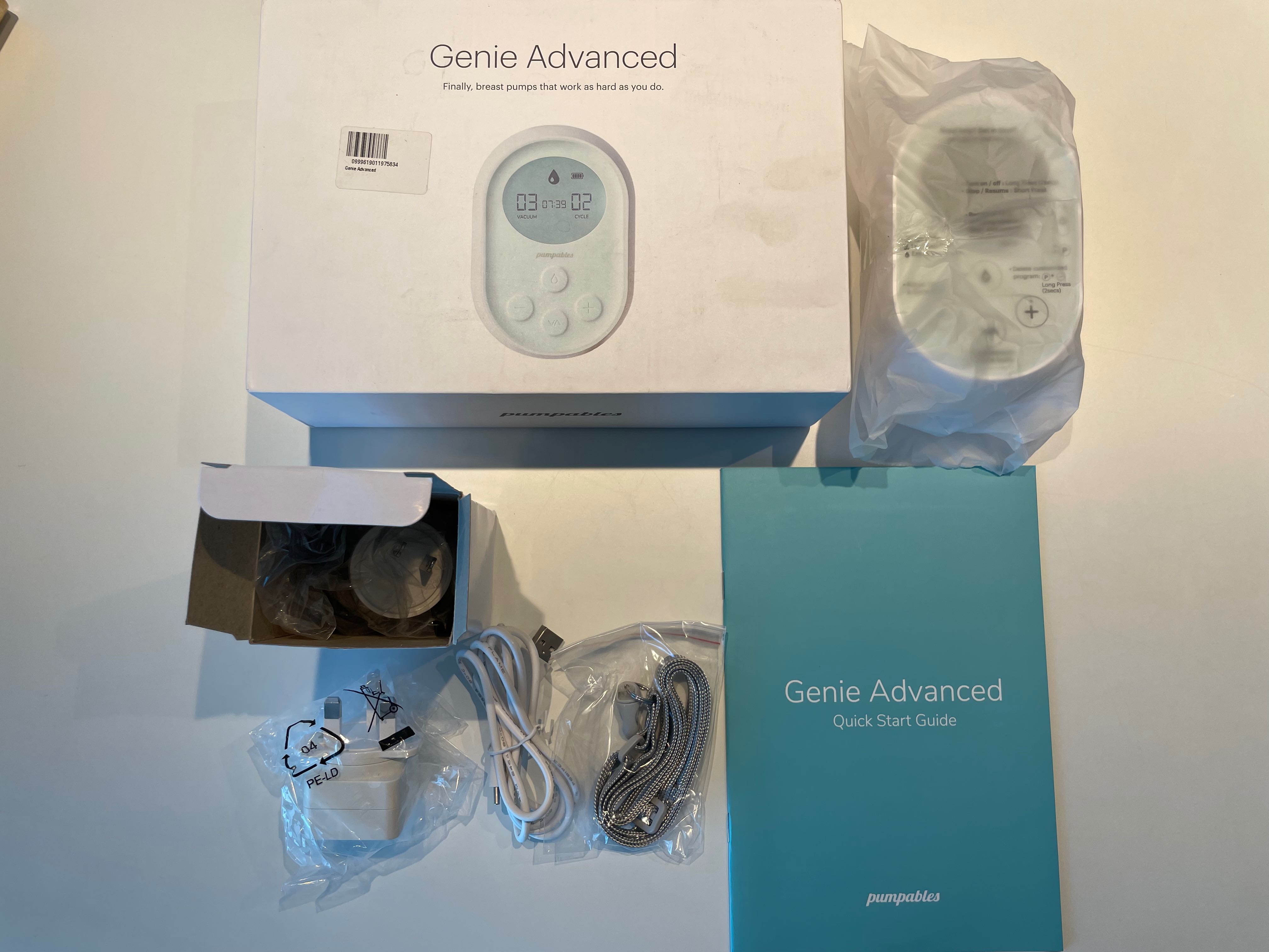 Pumpables Genie advanced portable breast pump, Babies & Kids, Nursing ...