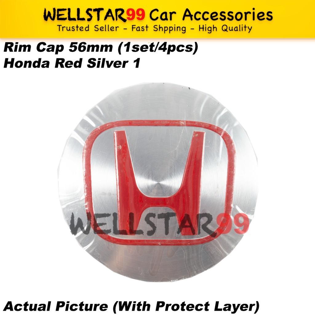 Honda Emblem Wheel Logo Cap.1 set/4 pcs 56mm Sport Rim Wheel Hub Cap ...