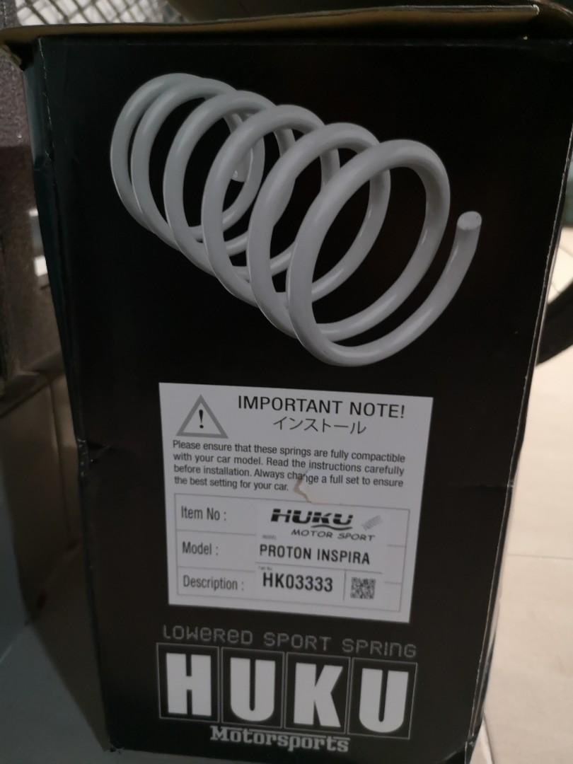 HUKU LOWERED SPORT SPRING FOR PROTON INSPIRA, Auto Accessories on Carousell
