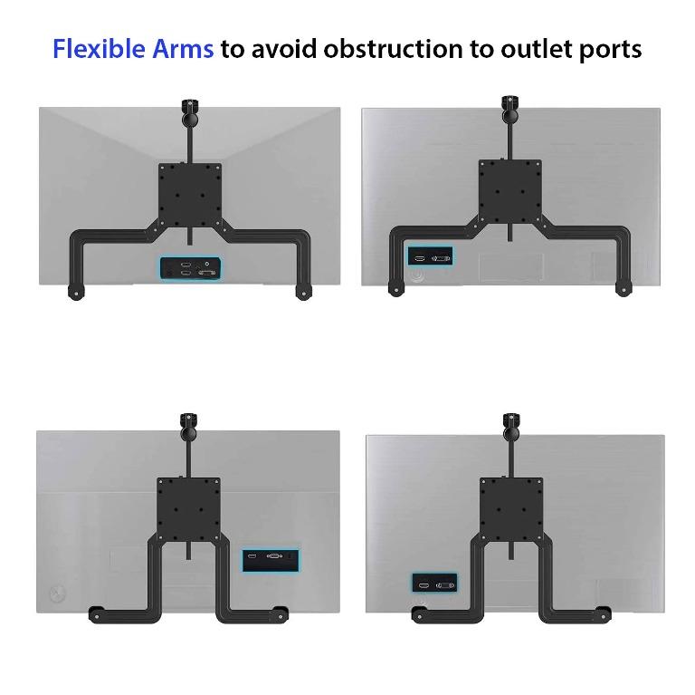 [iDS] Universal VESA Mount Adapter Kit Convert Non VESA Monitor Arm ...