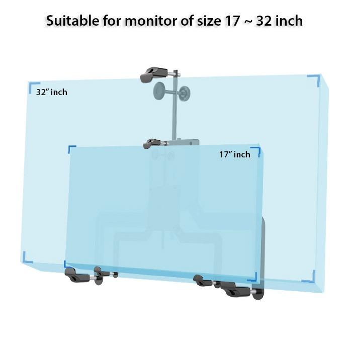 [iDS] Universal VESA Mount Adapter Kit Convert Non VESA Monitor Arm ...
