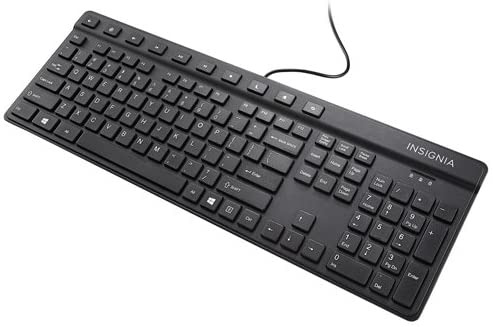 Insignia USB Keyboard (NS-PNK5001-C) Black, Computers & Tech, Parts ...