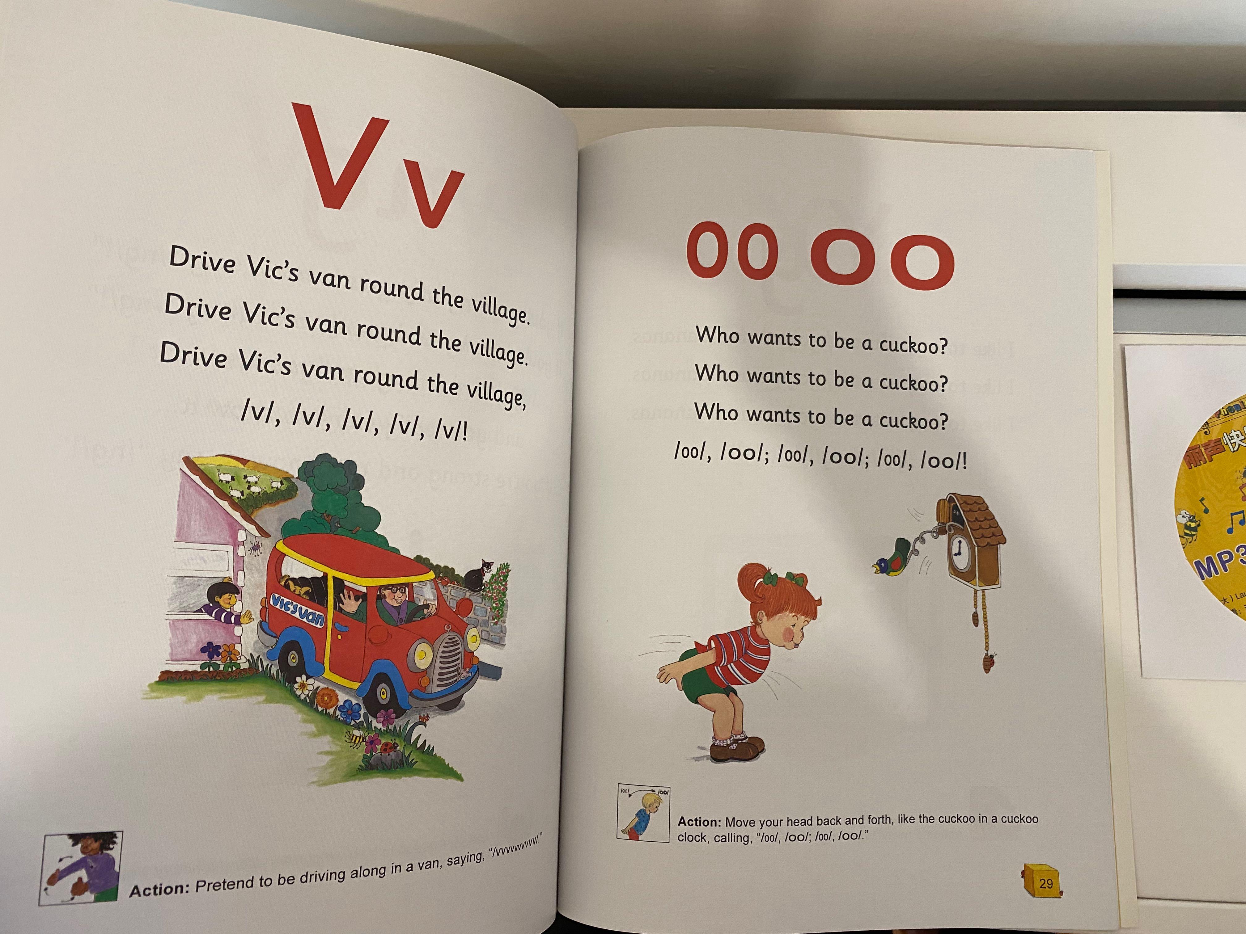 Jolly phonics songs book, 興趣及遊戲, 書本 & 文具, 小朋友書 - Carousell