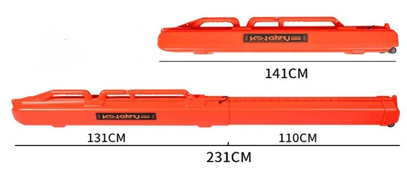 KENGARU Fishing Rod Tube with wheels, Sports Equipment, Fishing on ...