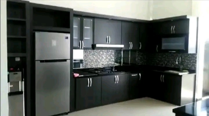 Kitchen set minimalis full hitam, Perabotan Rumah di Carousell
